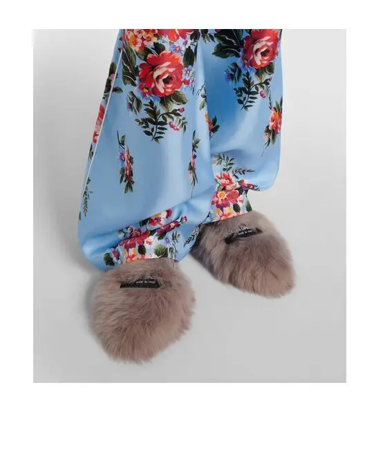 Dolce & Gabbana Shearling Mules