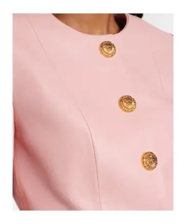 Balmain Cropped Leather Jacket