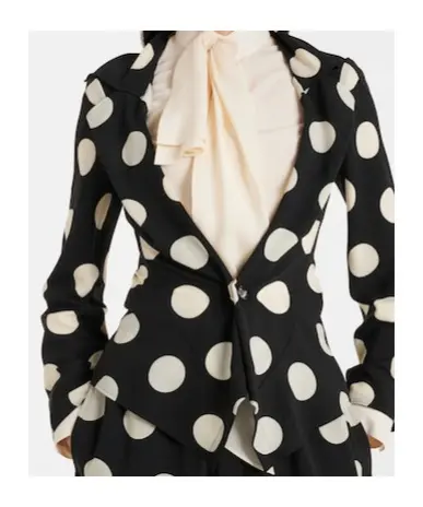 Junya Watanabe Polka-dot Georgette Blazer