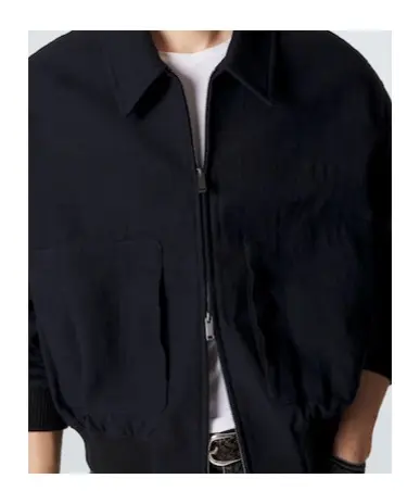 Studio Nicholson Cotton-blend Zip-up Bomber Jacket