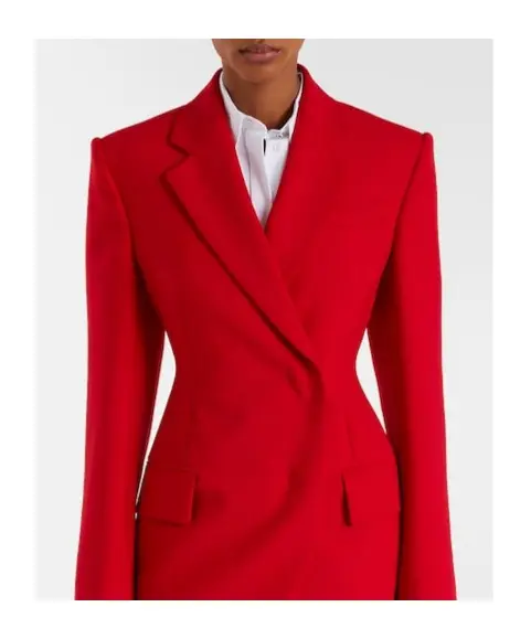 Sportmax Breasted Peplum Blazer