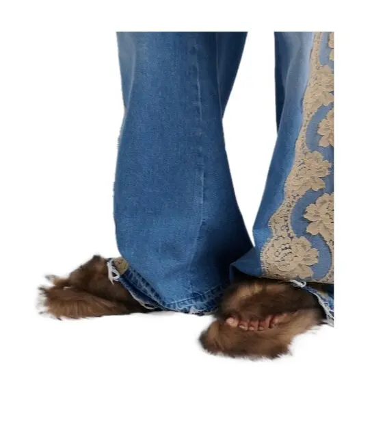 Dolce & Gabbana Wool Slide Sandals