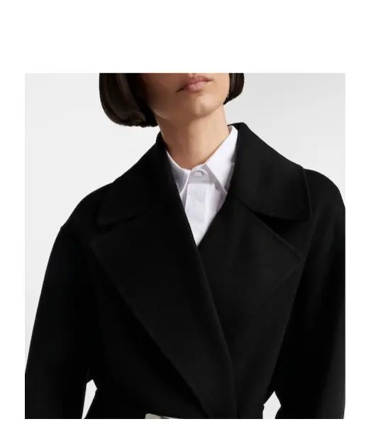 Sportmax Virgin Wool Wrap Coat