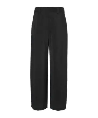 LEMAIRE Silk-blend Straight Pants - Black