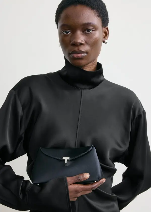 TOTEME Mini T-lock Satin Clutch