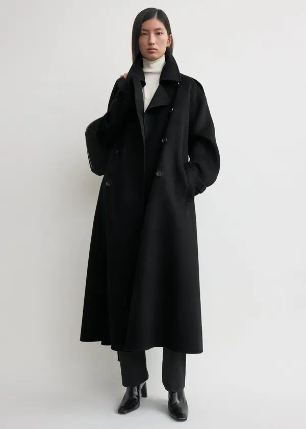TOTEME Doublé Winter Trench - Black