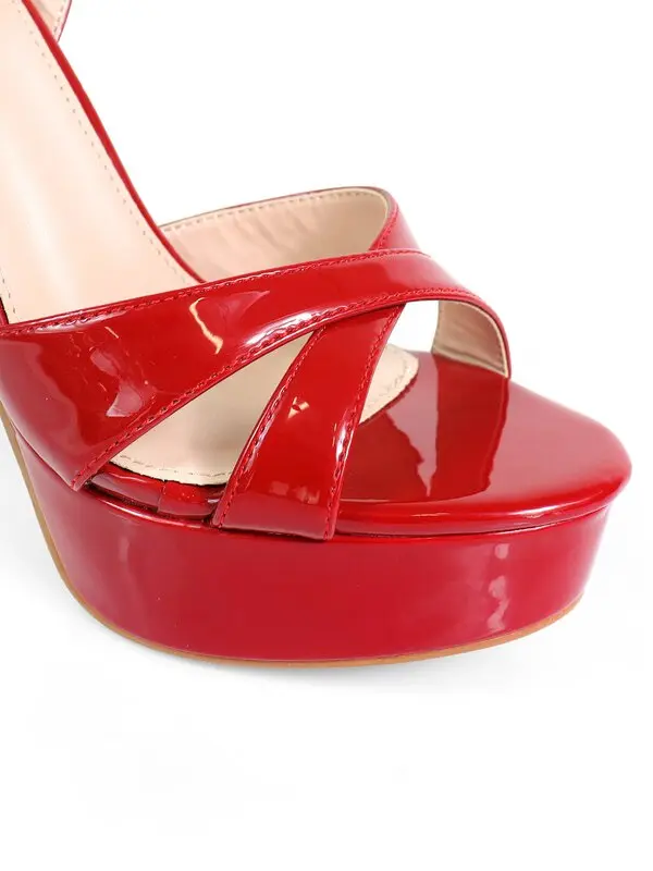 Frederick's Of Hollywood Madison Ankle Strap Heels