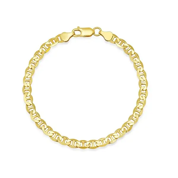 KYLIE HARPER Thick 8.5" Italian Mariner Chain Bracelet - Gold