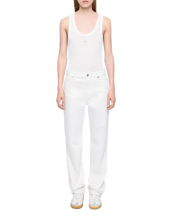 Zadig&Voltaire High Rise Straight Denim Jeans