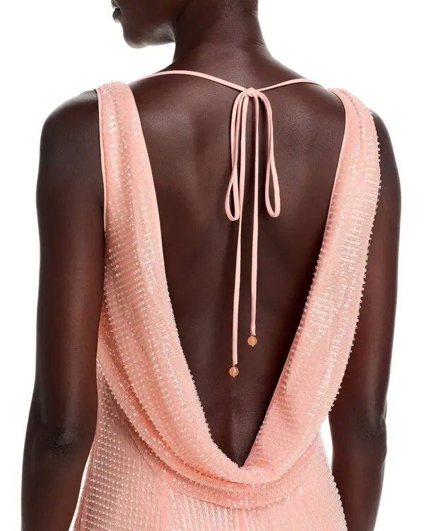 TOCCIN Wendolyn Cowl Back Midi Dress