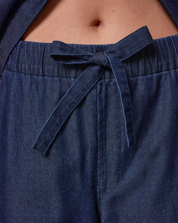 Donna Karan New York Relaxed Cotton Beach Pull-on Pants