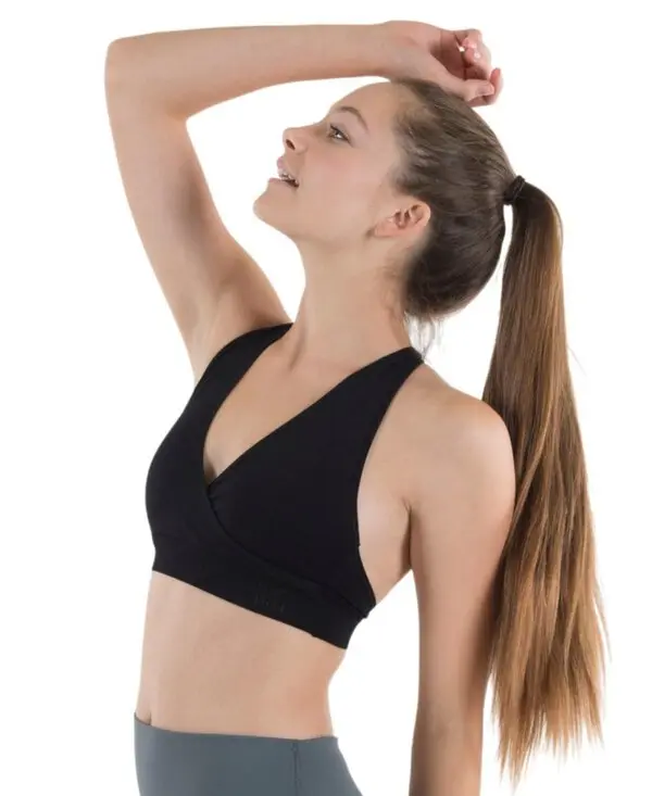 BRABAR Hug Strappy Halter Sports Bralette - Black