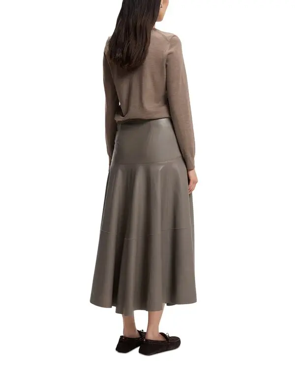 Hugo Boss Sesola Leather Skirt