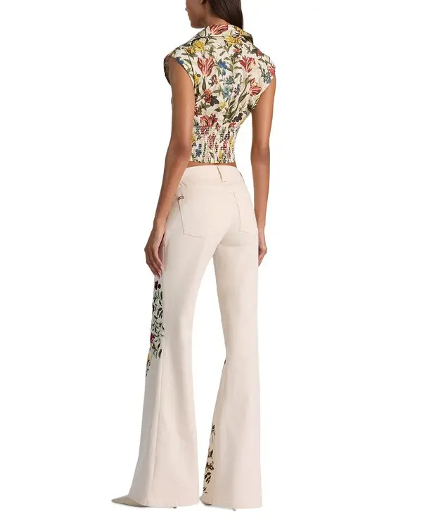Alice + Olivia Emryn Low Rise Flare Jeans