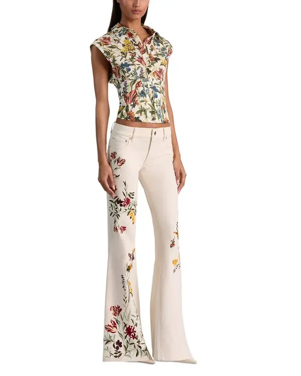 Alice + Olivia Emryn Low Rise Flare Jeans