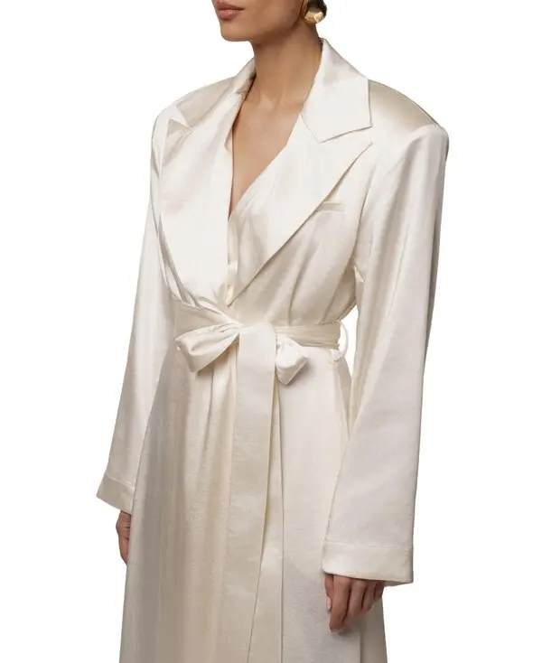 JLUXLABEL Satin Embrace Maxi Dress - Ivory