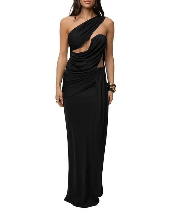 JLUXLABEL Empress Of Hearts Maxi Gown - Black