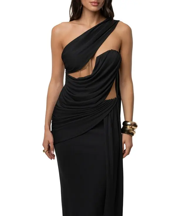 JLUXLABEL Empress Of Hearts Maxi Gown - Black