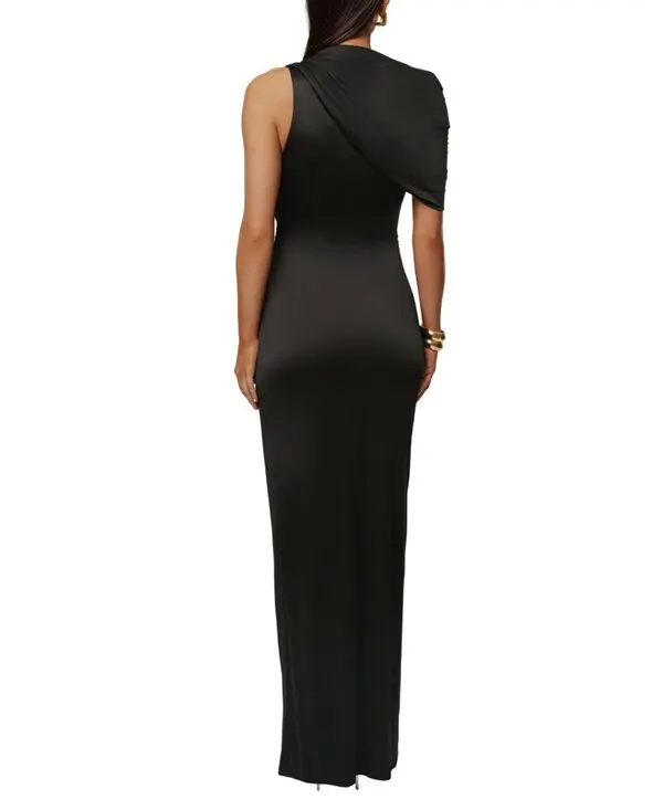 JLUXLABEL Enchanted Drape Maxi Dress - Black