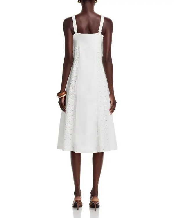 DOLCE CABO Linen Cotton Sleeveless Midi Dress