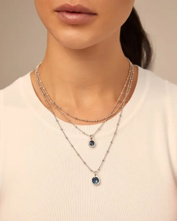 UNODE50 Layered Crystal Necklace