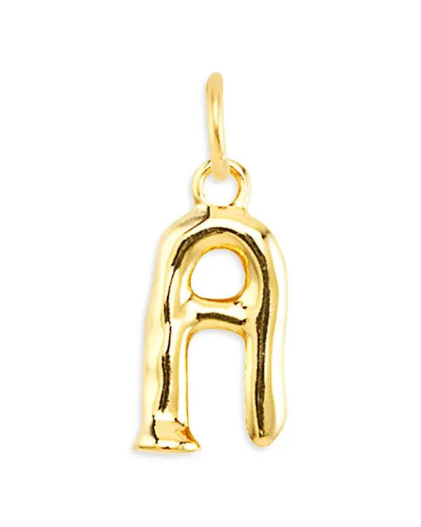 UNODE50 18k -plated Letter Charm - A