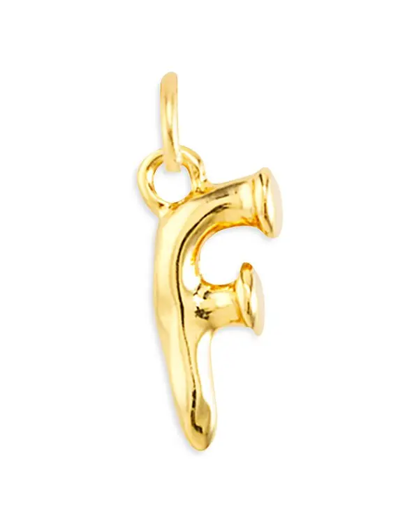 UNODE50 18k -plated Letter Charm - F