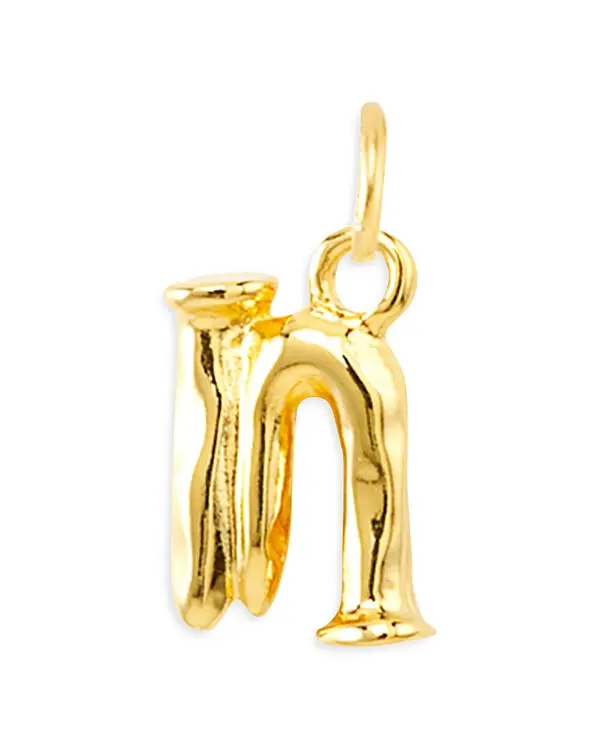 UNODE50 18k -plated Letter Charm - N