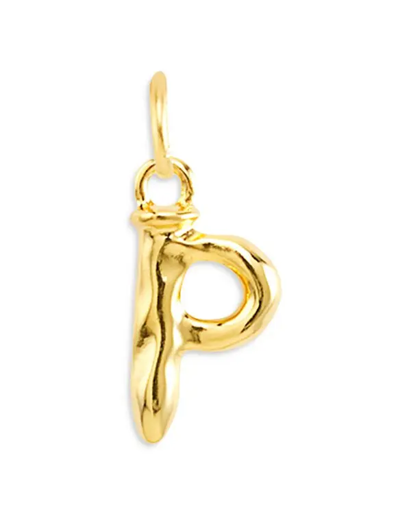 UNODE50 18k -plated Letter Charm - P