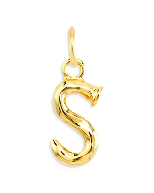 UNODE50 18k -plated Letter Charm - S