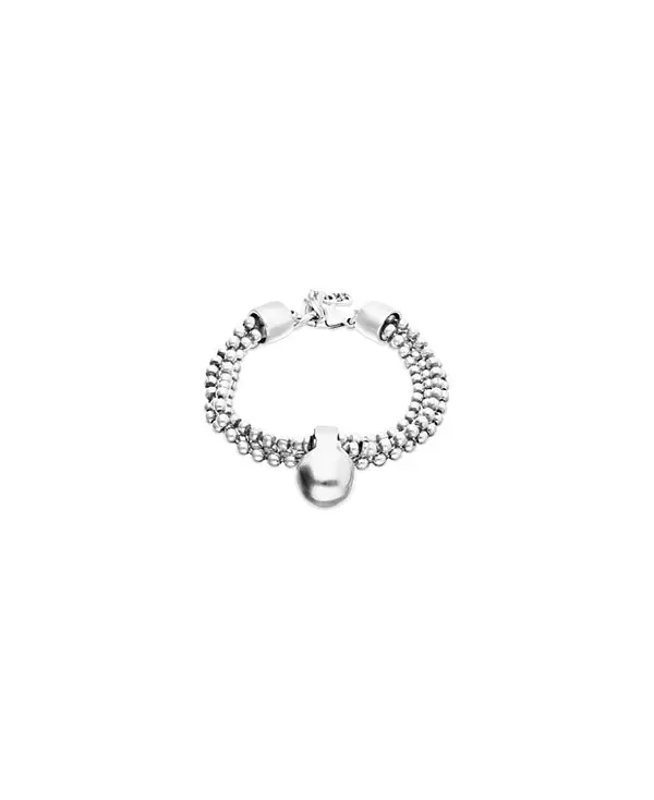 UNODE50 Bracelet With Threads And Large Dial - Silver