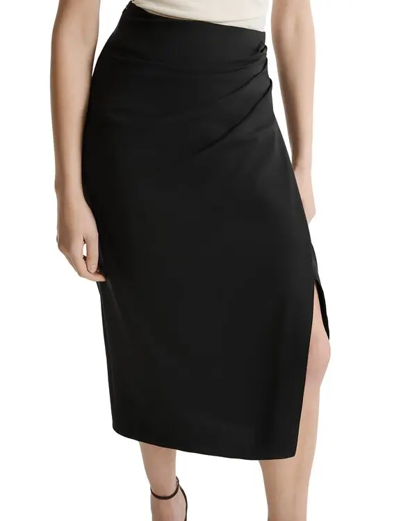 Marella Draped Wool Blend Skirt