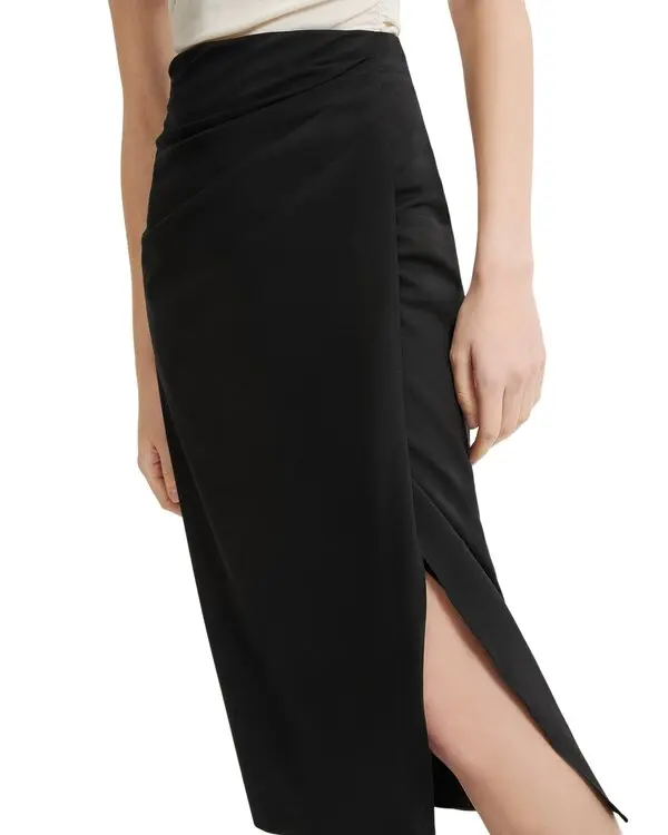 Marella Draped Wool Blend Skirt