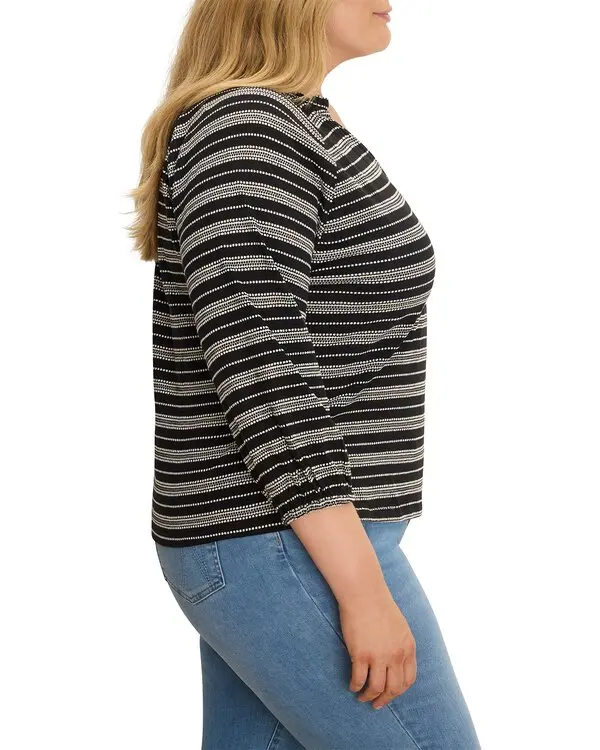 NIC+ZOE Dashing Stripe Knit Top