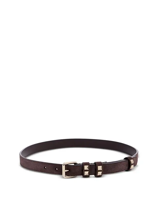 Valentino Garavani Rockstud Suede Belt