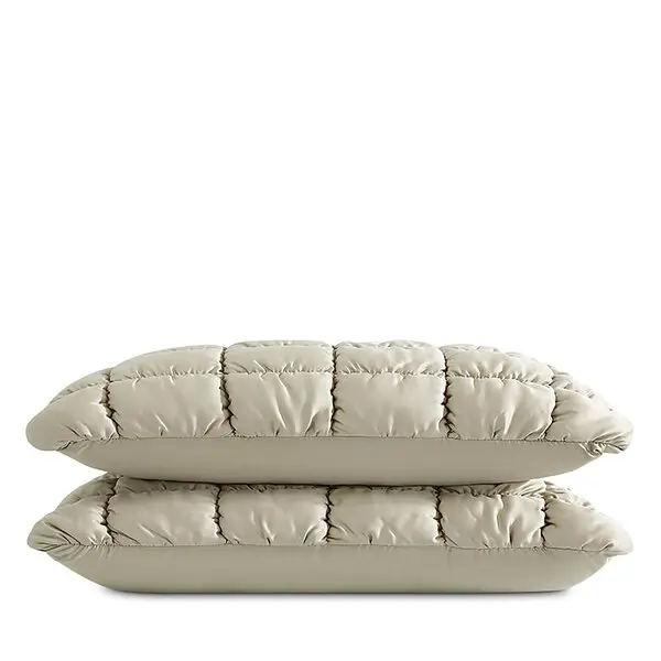 SUNDAY CITIZEN Silky Puff Sham Set, Standard - Sandstone