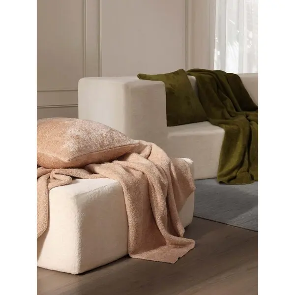 SUNDAY CITIZEN Cloud Piping Throw Pillow, 20 X 20 - Blush