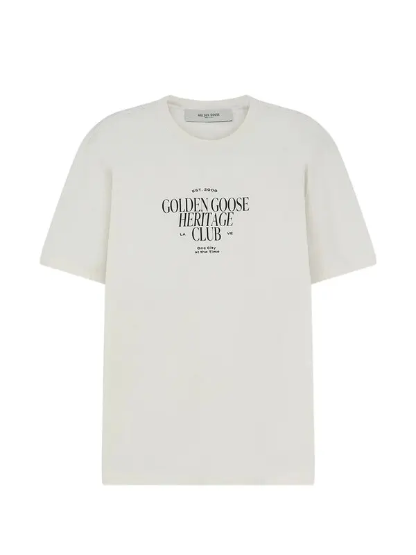 GOLDEN GOOSE Crewneck T-shirt With Front Graphic Print