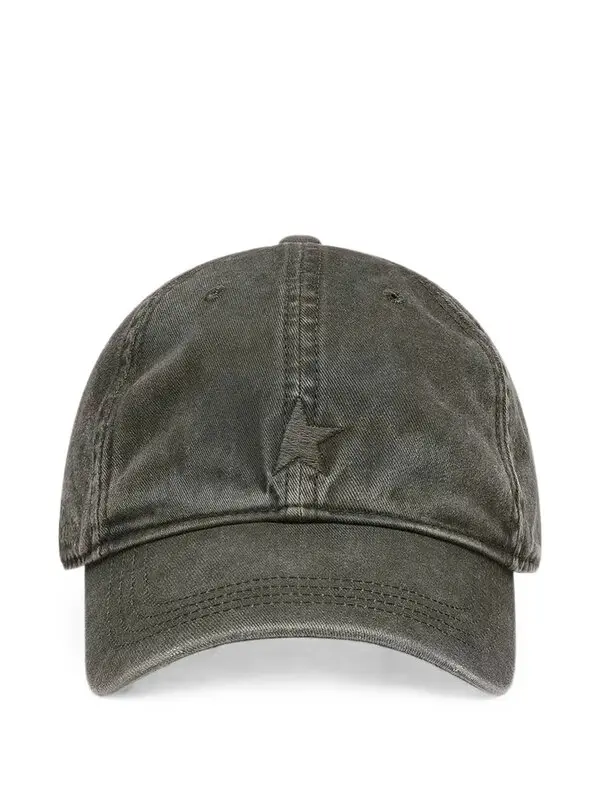 GOLDEN GOOSE Embroidered Cotton Baseball Cap - Verde