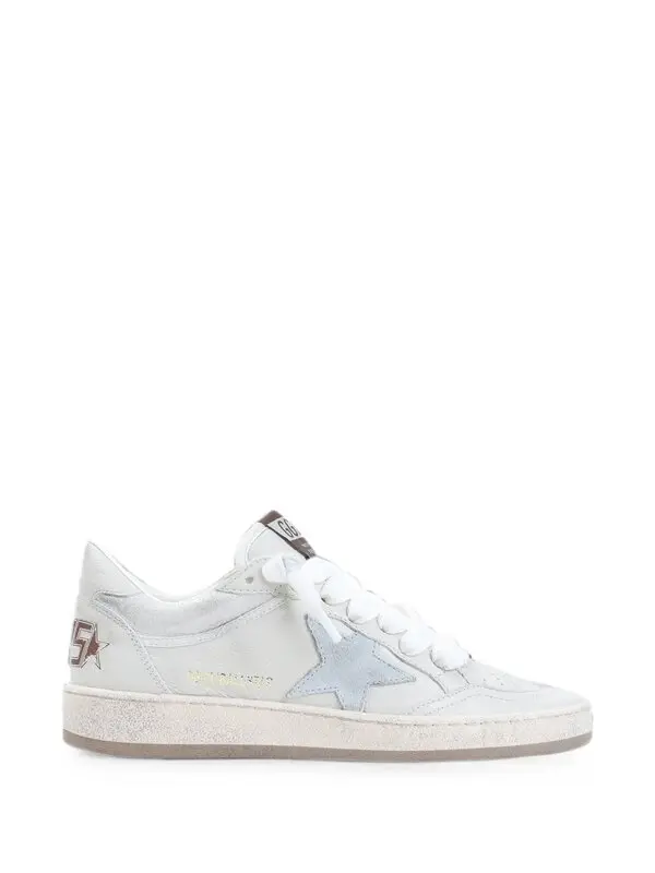 GOLDEN GOOSE Double-lace Glitter Star Sneakers - Grigio