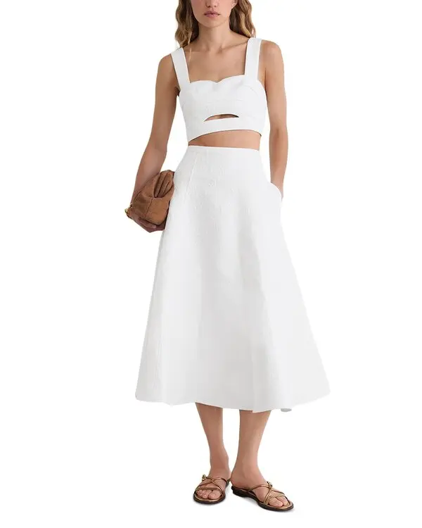 REISS Tara Flared Skirt