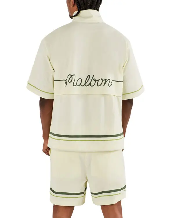 MALBON Playa 5.4" Stripe Shorts