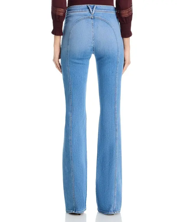 Veronica Beard Beverly High Rise Skinny Flare Leg Jeans - Sneak Peek