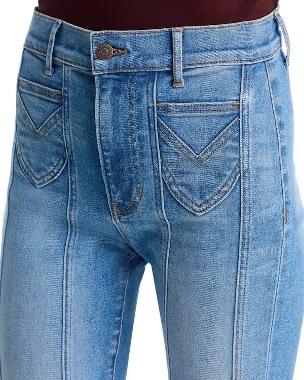 Veronica Beard Beverly High Rise Skinny Flare Leg Jeans - Sneak Peek