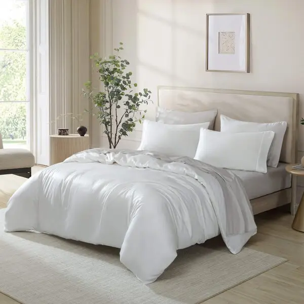 SUNDAY CITIZEN Silky Flat Sheet, Queen - White