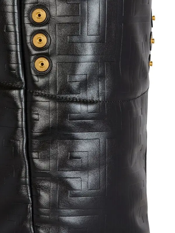 Balmain 1945 Leather Tote Bag