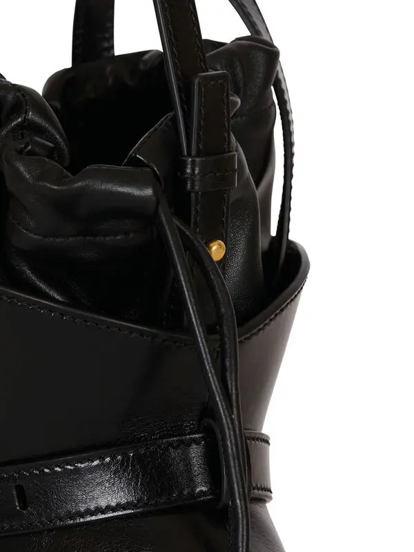 Balmain Shuffle Mini Leather Shoulder Bag