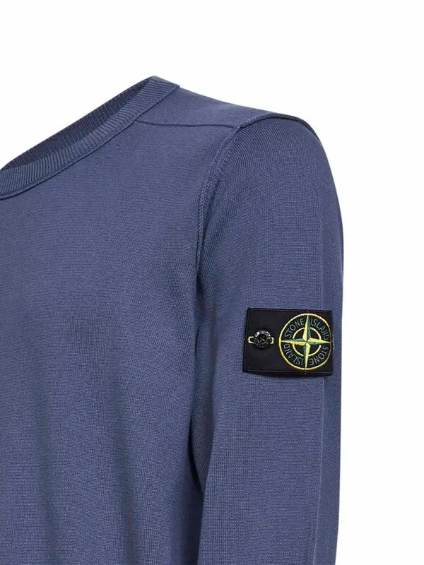 Stone Island Crew Neck Sweater With Logo
