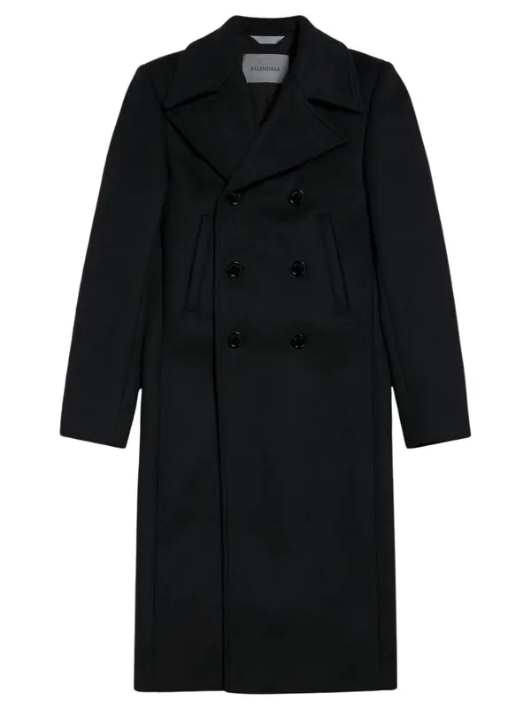 Balenciaga Df Skint-fit Coat - Black
