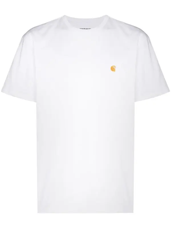 Carhartt Work In Progress Logo Cotton T-shirt - White